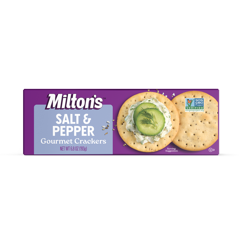 Salt & Pepper Gourmet Crackers | Eat Milton's